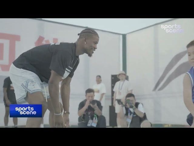 Watch- Jimmy Butler sends a fan spinning and trolls him with Damian ...