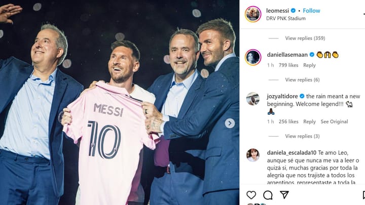 “The rain meant a new beginning” - Lionel Messi receives welcome ...