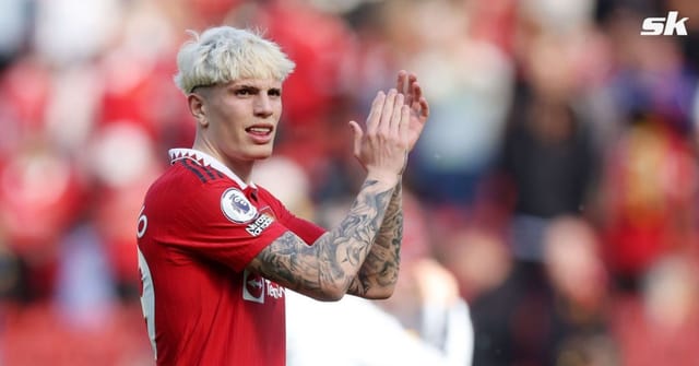 Manchester United star Alejandro Garnacho appears to drop new shirt ...