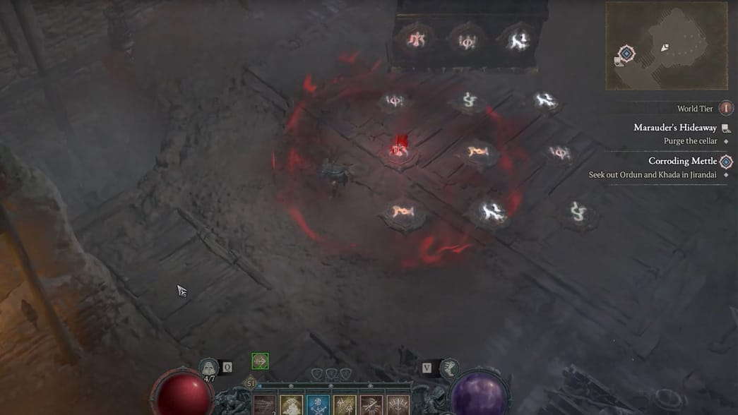 How to solve the Diablo 4 cellar puzzle