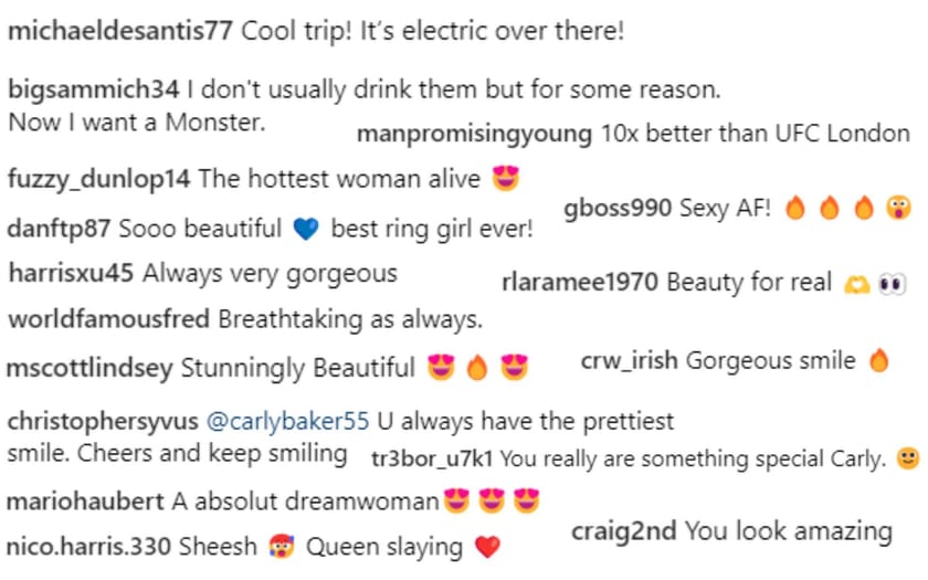 "10x better than UFC London" - "Breathtaking" Carly Baker sends hearts ...