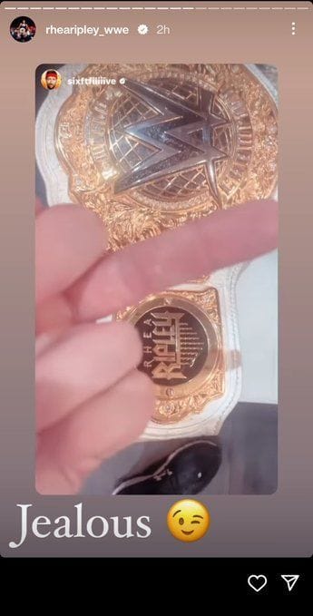"Jealous" - Rhea Ripley reacts to WWE Superstar indirectly showing her ...