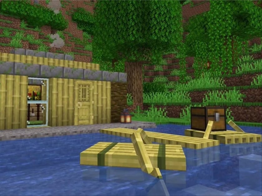 Bamboo Raft: How to make bamboo rafts in Minecraft