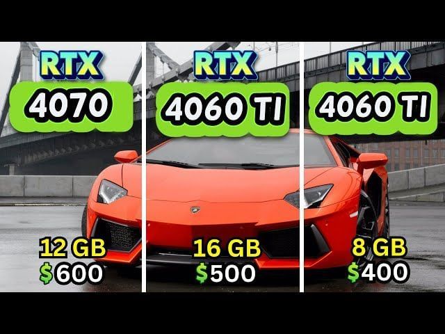Nvidia RTX 4060 Ti 16 GB vs RTX 4070 12 GB: How big is the difference?