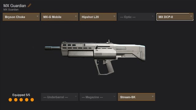 JoeWo's "Beyond Broken" MX Guardian loadout for Warzone 2 Season 4 Reloaded