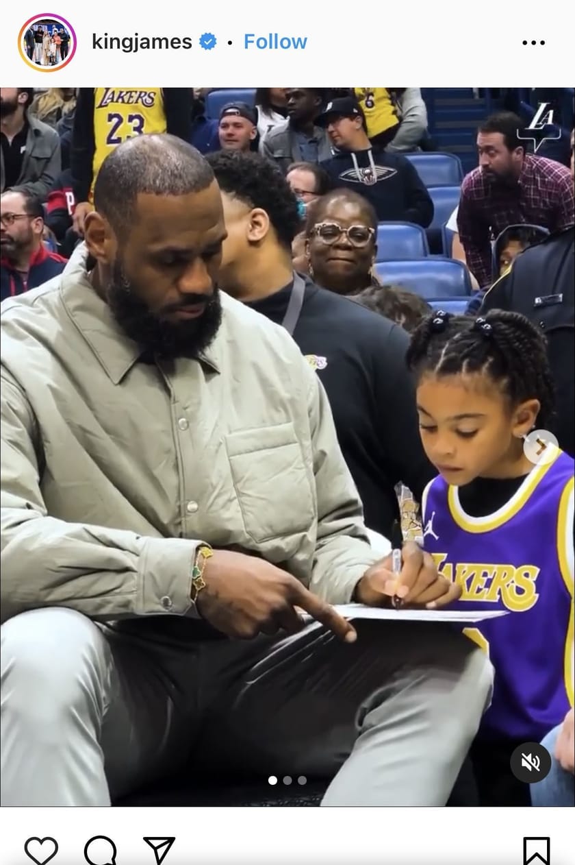 In Photos: LeBron James makes a young fan's day during his public ...