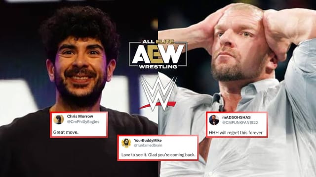 "HHH will regret this forever", "Glad you’re coming back" - Fans divided as AEW star re-signs ...