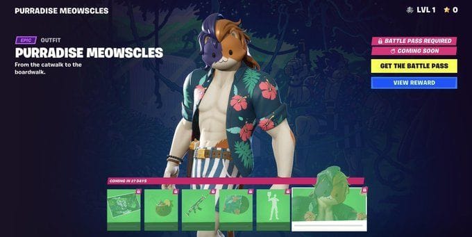 Where to find Purradise Meowscles in Fortnite