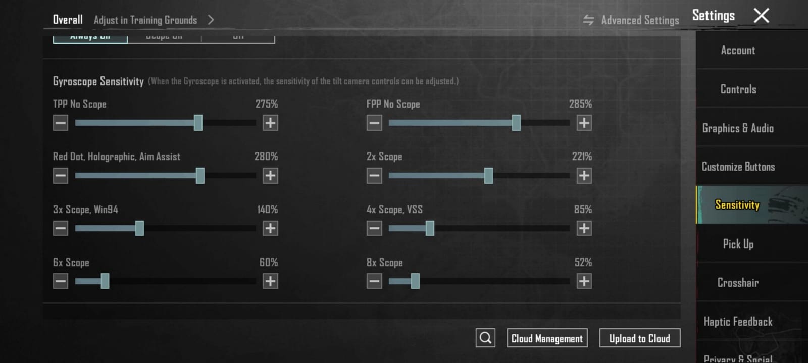 BGMI best 4-finger claw control layout and sensitivity settings