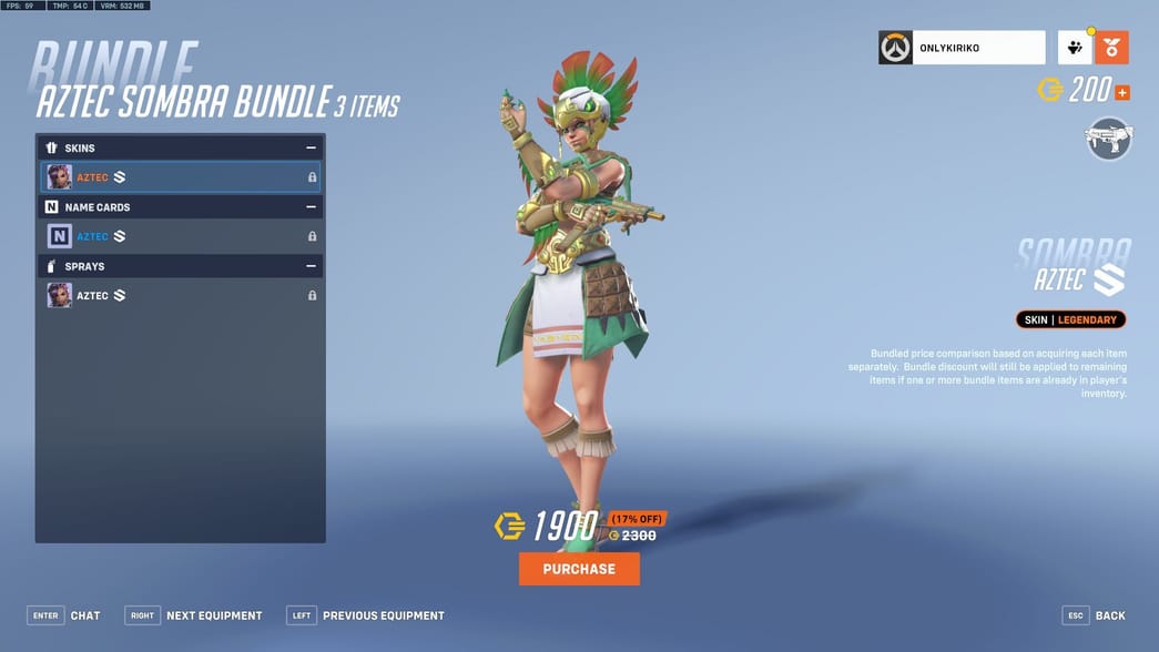 Overwatch 2 Item Shop rotation (July 25): Eagle Warrior Reaper, Aztec ...