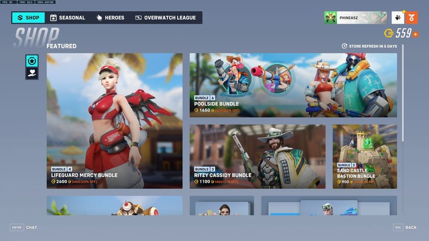 Overwatch 2 Item Shop rotation (July 11): Lifeguard Mercy, Poolside ...