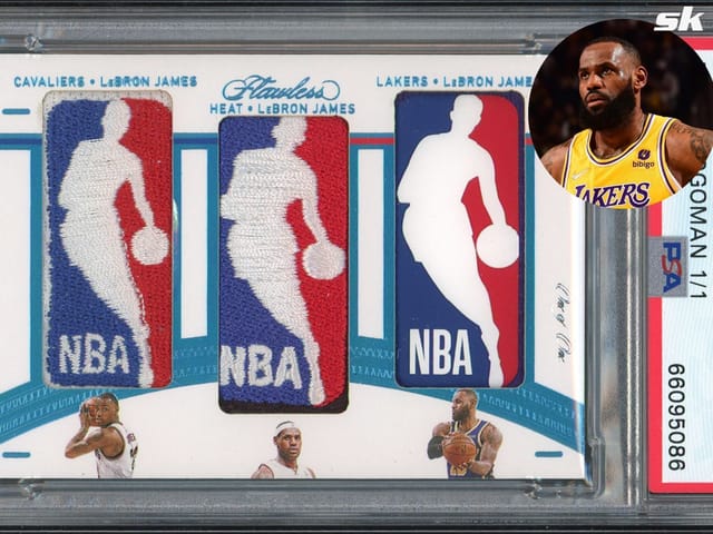 How many Triple Logoman cards does LeBron James have?