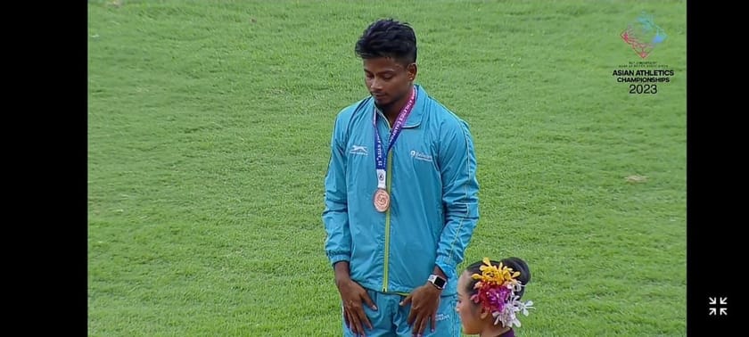 Santhosh Kumar secures bronze in Men's 400m Hurdle at Asian Athletics ...