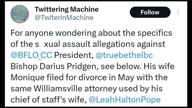 What was Darius Pridgen accused of? Buffalo NY Common Council President ...