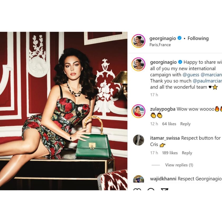 Paul Pogba’s partner reacts as Cristiano Ronaldo’s girlfriend Georgina ...