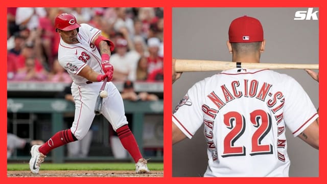In Photos: Reds find it hard to fit Christian Encarnacion-Strand's long ...