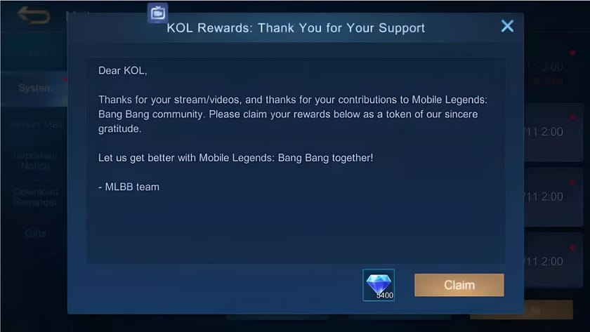 Mobile Legends bang Bang, MLBB, free diamonds in MLBB: Mobile Legends ...