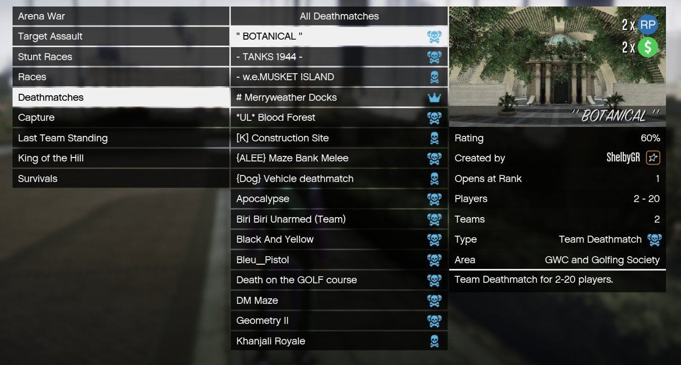 List of all GTA Online Community Series jobs giving 2x money and RP ...