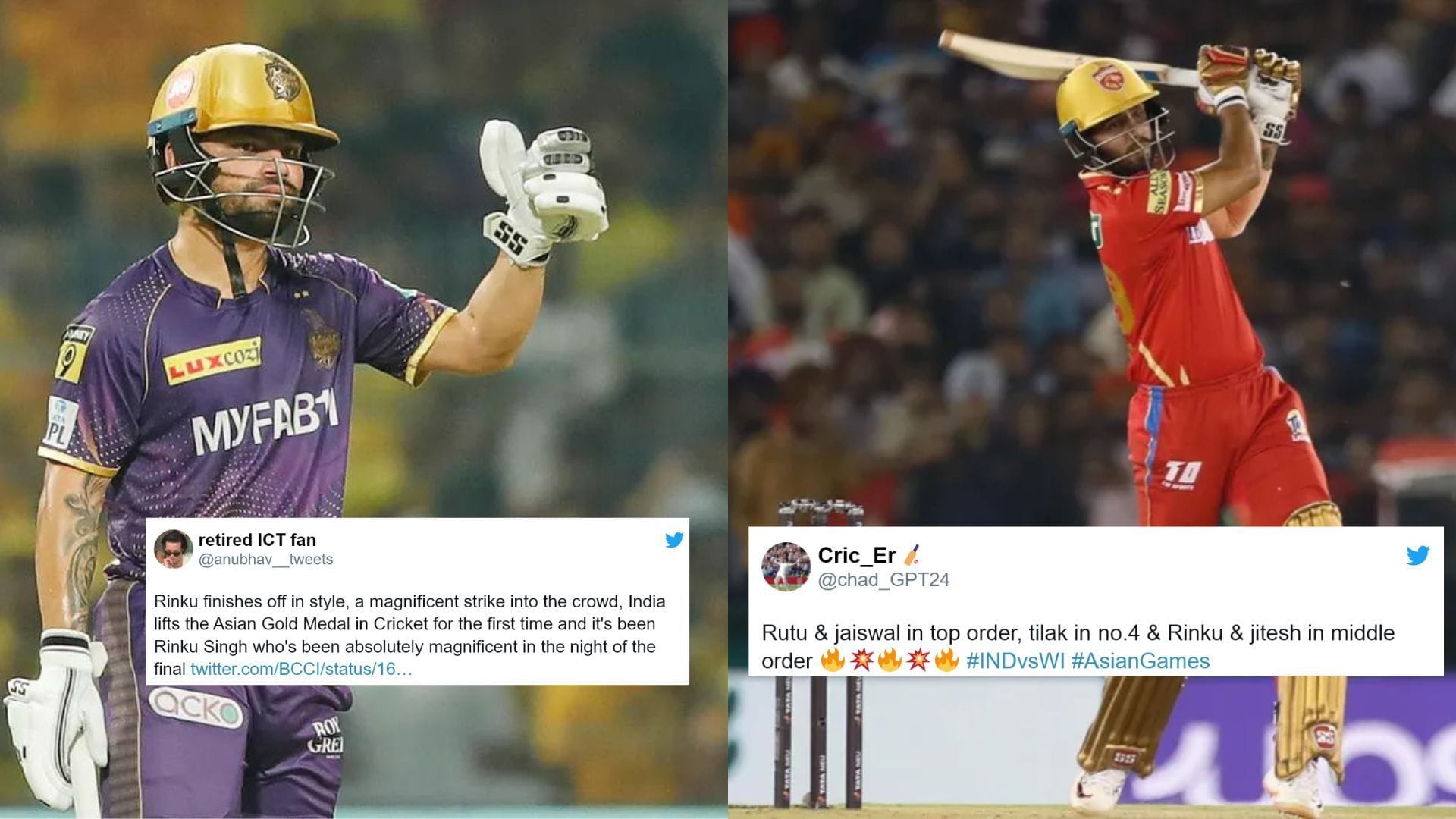 "Lord Rinku has finally arrived!"- Fans erupt as Rinku Singh, Jitesh ...