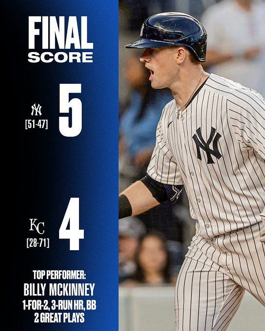 Mlb Twitter Roasts Yankees After Win Vs Royals Pinnacle Of The Season