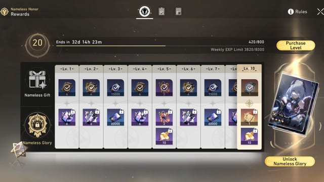 Is it worth buying the Nameless Honor Battle Pass in Honkai Star Rail 1.2?