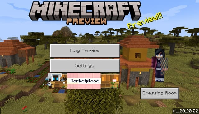 How to download Minecraft beta and preview 1.20.20.22