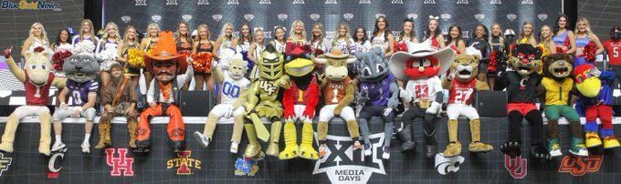 Big 12 Media Days 2023: All 14 teams line up their fancy mascots ahead ...