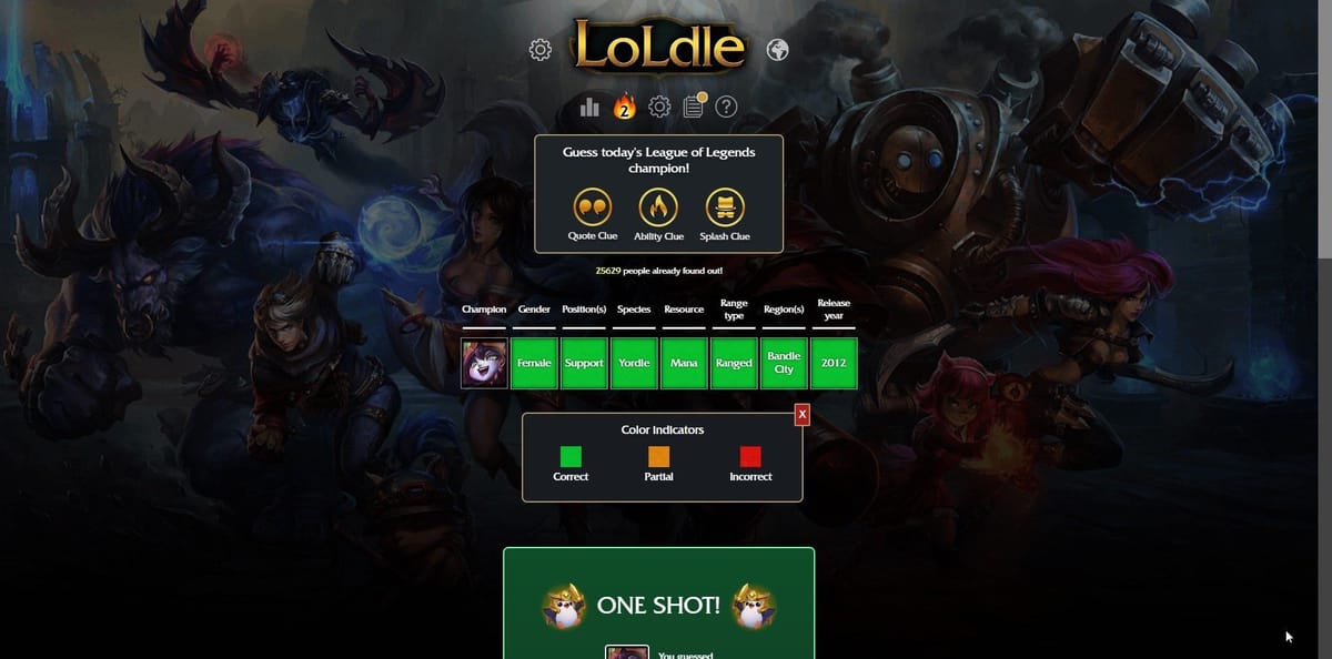 LoLdle: League of Legends LoLdle: July 22, answers and hints (LoLdle #380)