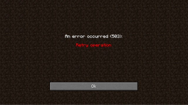 How to fix Minecraft error codes 504 and 503?