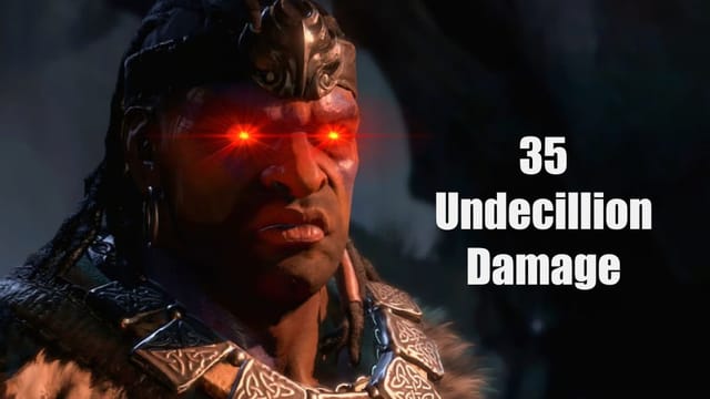The latest Diablo 4 glitch lets a Barbarian main deal 35 undecillion damage