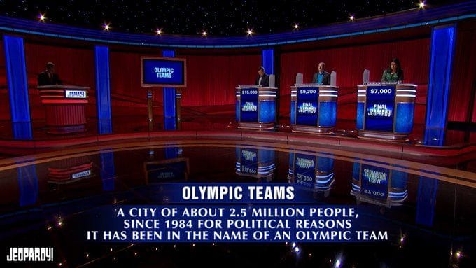 Today's Final Jeopardy! answer: Wednesday, July 12, 2023