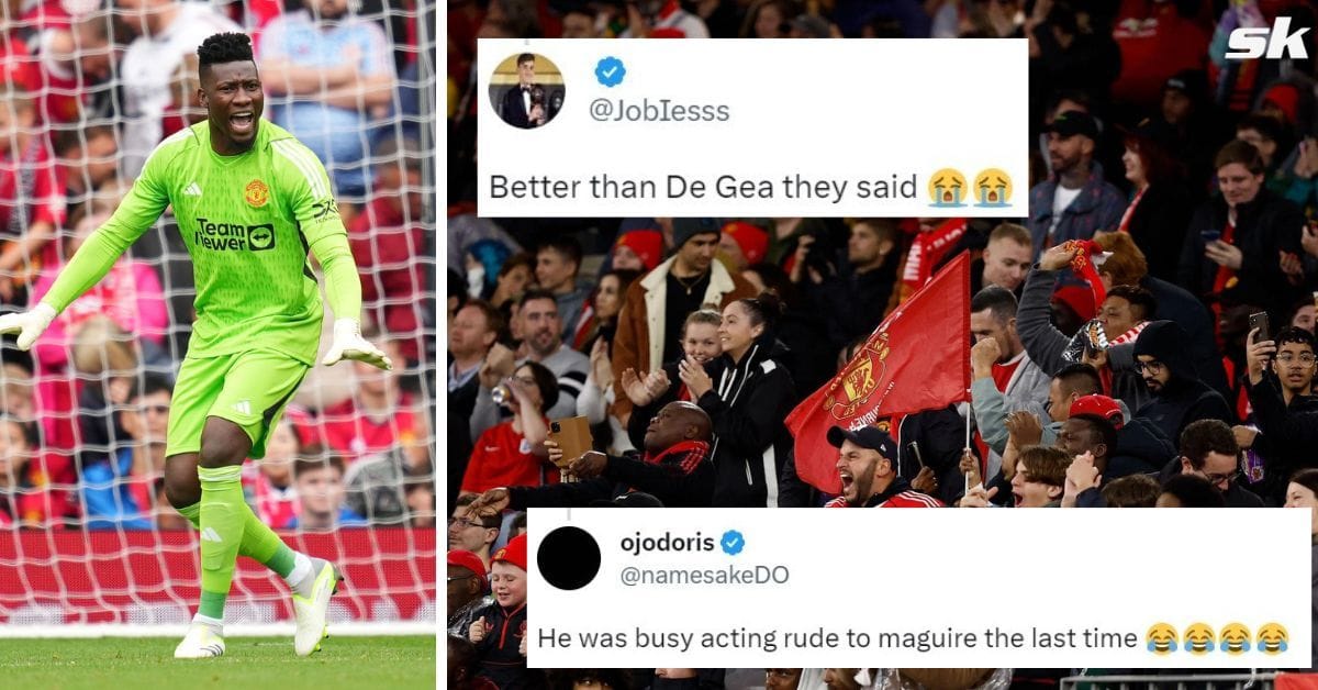 “He’s not a GK”, “Bro couldn’t even jump” – Fans mock Andre Onana as ...