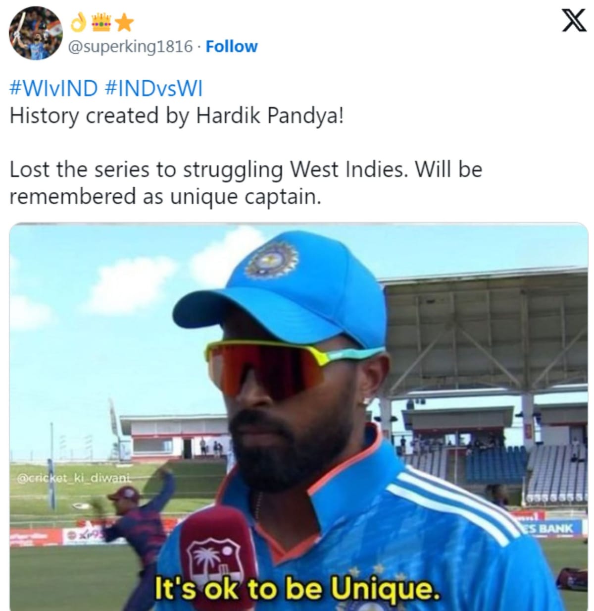 "Karwali bezzati?" - Top 10 funny memes as fans roast Hardik Pandya ...