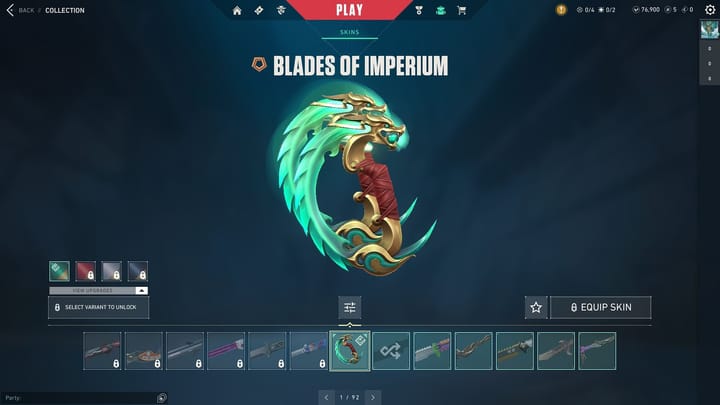 Valorant Imperium skin collection: Release date, weapons, price, and more