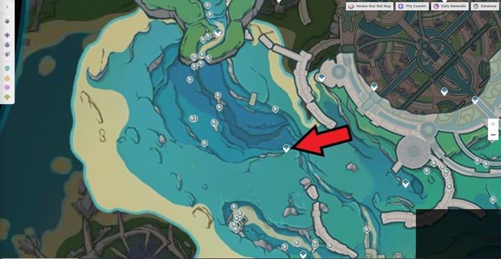 Genshin Impact Beryl Conch locations in Fontaine