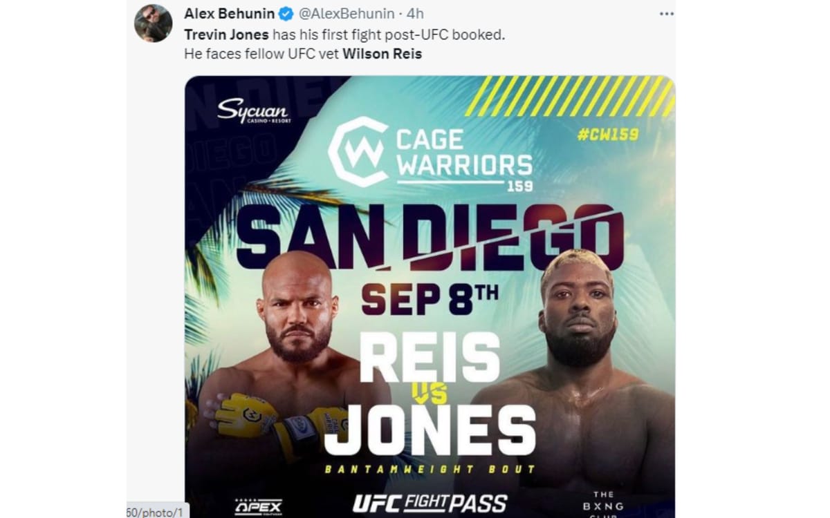 Former UFC bantamweight vet has first post-promotion fight booked at ...