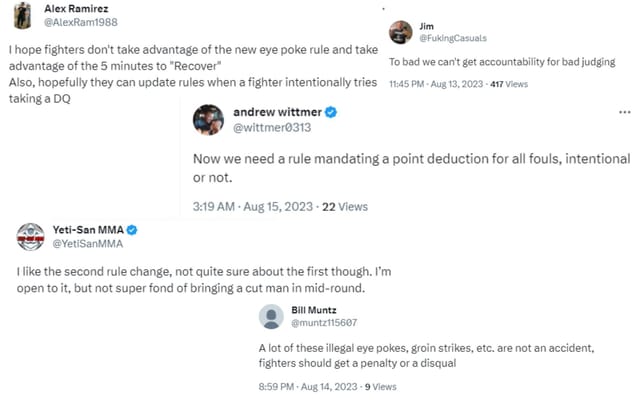 MMA rules: "Hope fighters don't take advantage" - Fans debate the ...