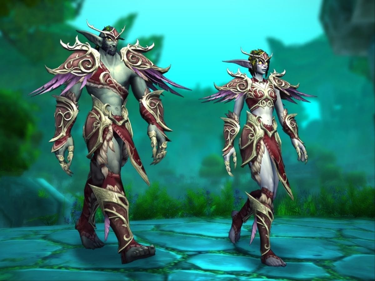 heritage armor: Night Elf & Undead heritage armor in World of Warcraft ...