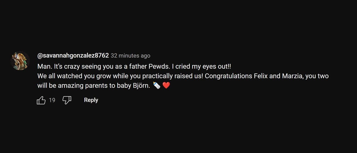 "Crazy seeing you as a father Pewds": Fans get emotional as PewDiePie ...