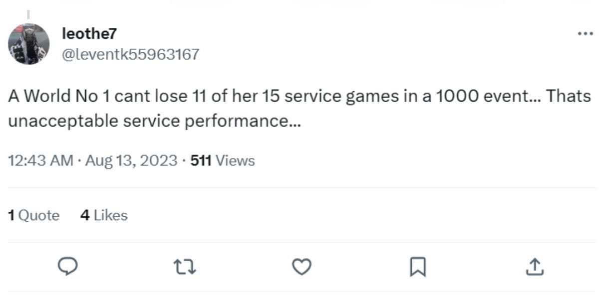 “Unacceptable service performance” - Tennis fans react to Iga Swiatek ...