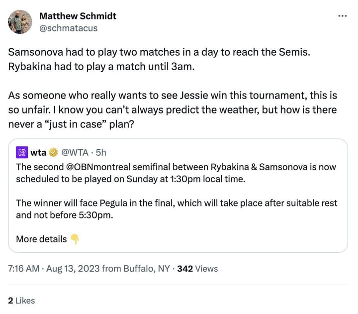 "That’s ridiculous, just hand Jessica Pegula the title" - Tennis fans ...