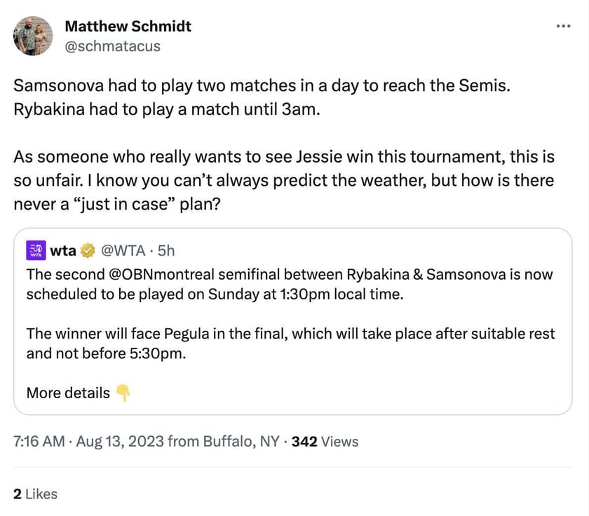 "That’s ridiculous, just hand Jessica Pegula the title" - Tennis fans ...