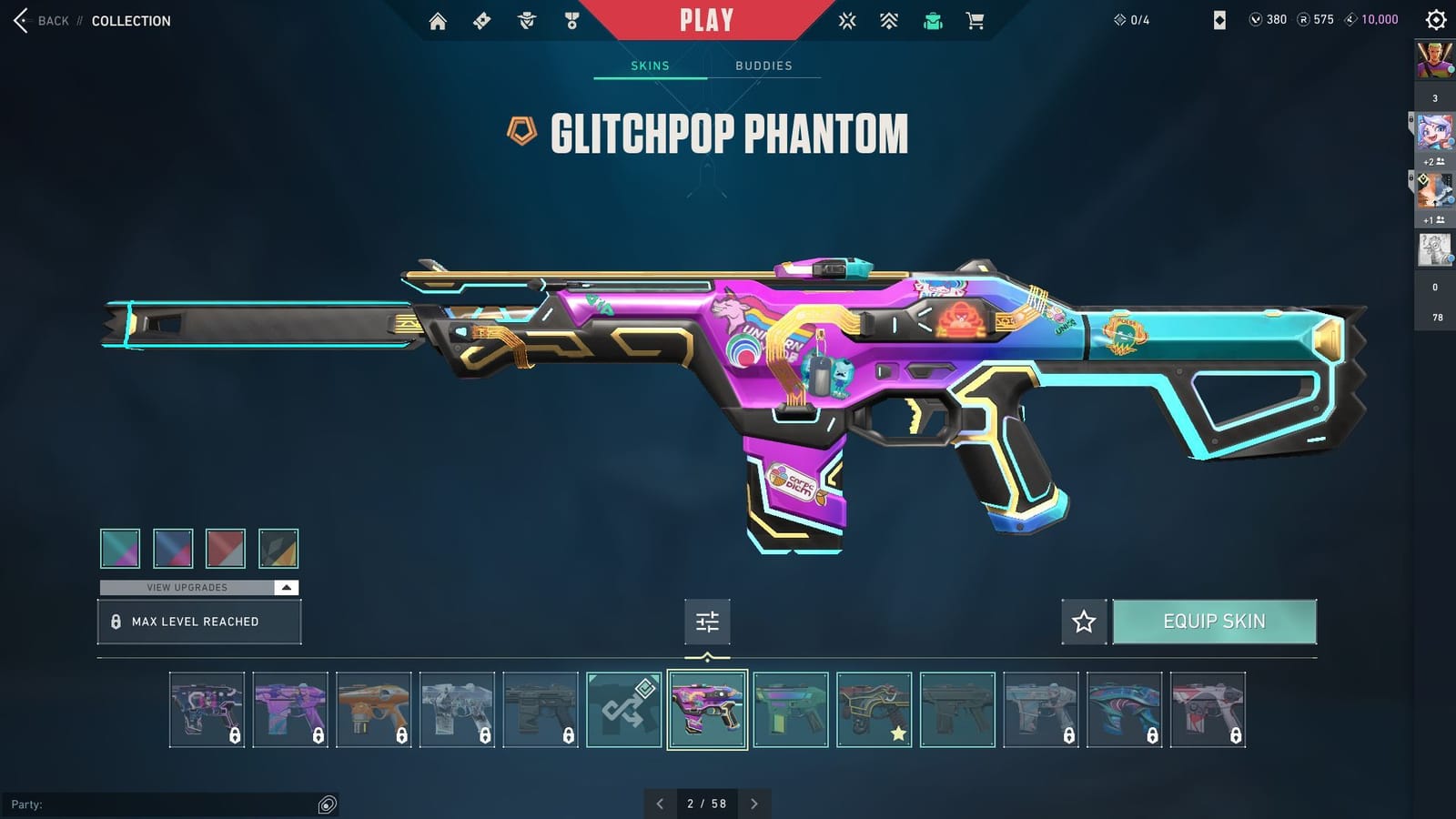 Valorant GlitchPop skins ranked from worst to best