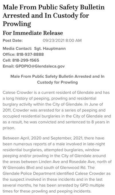 What did Calese Crowder do? Viral Burbank CA video leaves netizens alarmed