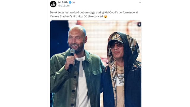 In Photos: Derek Jeter walks out on stage during Hip-Hop 50 concert at ...