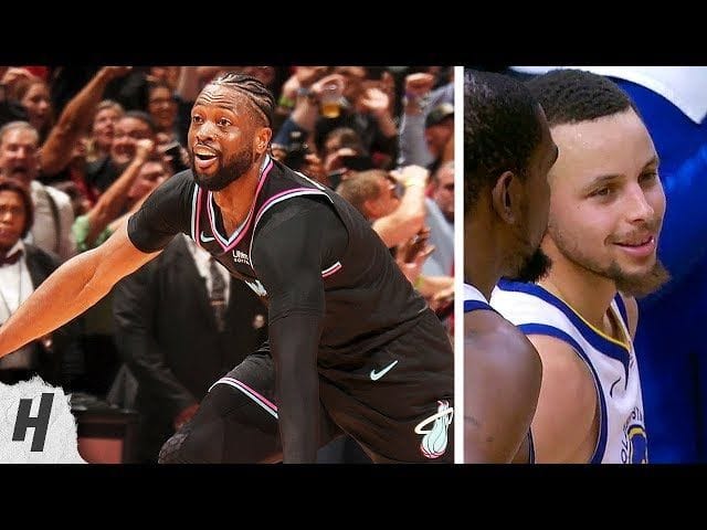 Watch: Dwyane Wade recreates iconic scorer’s table celebration during ...