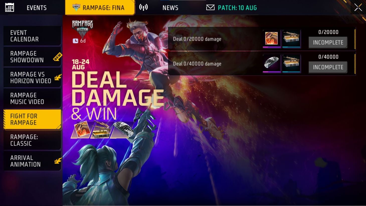 Free Fire MAX Fight for Rampage event guide: Unlock Ink Wings Parachute ...