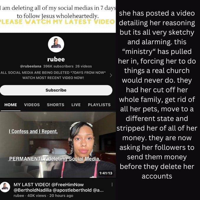 Rubee Lana: "False prophets and cults are real": Rubee Lana Free Him ...