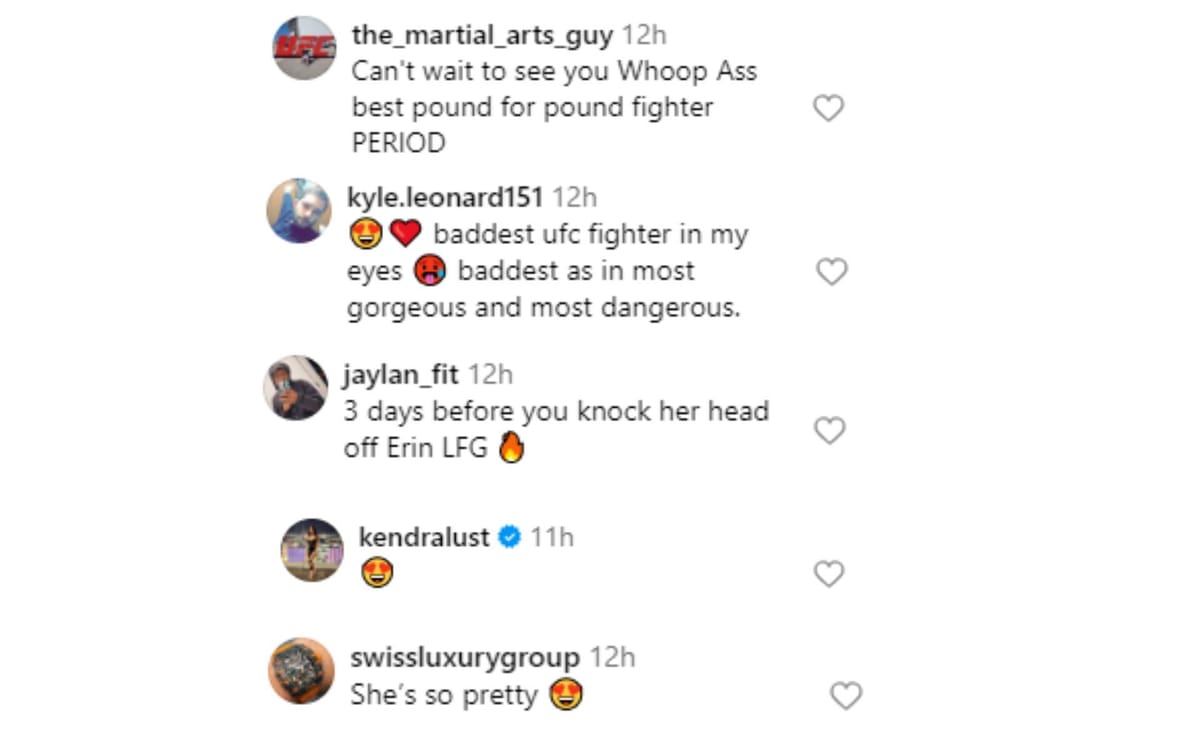 "Baddest UFC fighter in my eyes" - Fans enthralled as Erin Blanchfield ...