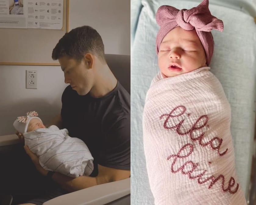 IN PHOTOS: Bruins' Charlie Coyle and his wife welcome their baby ...